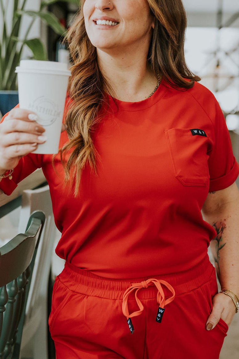 WHOLESALE SHEPHERD UNIFORM TOP -RED- – WILL&YOU